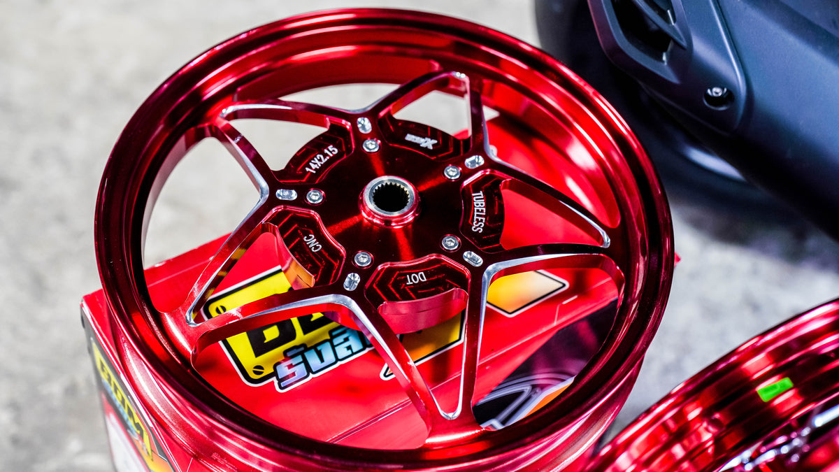 BOM RANGSIT BOM X MAGS FOR AEROX V2 RED Zero One Moto Shop BOM RANGSIT BOM X MAGS FOR AEROX V2 RED Zero One Moto Shop