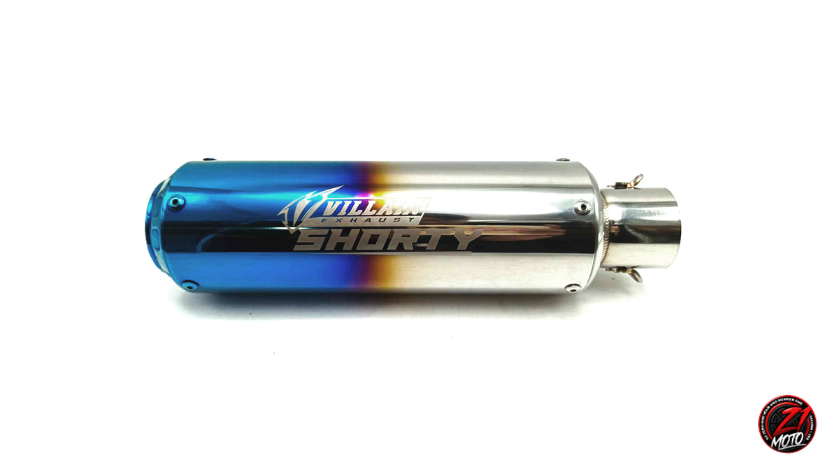Villain Shorty 330mm Titanium – Zero One Moto Shop