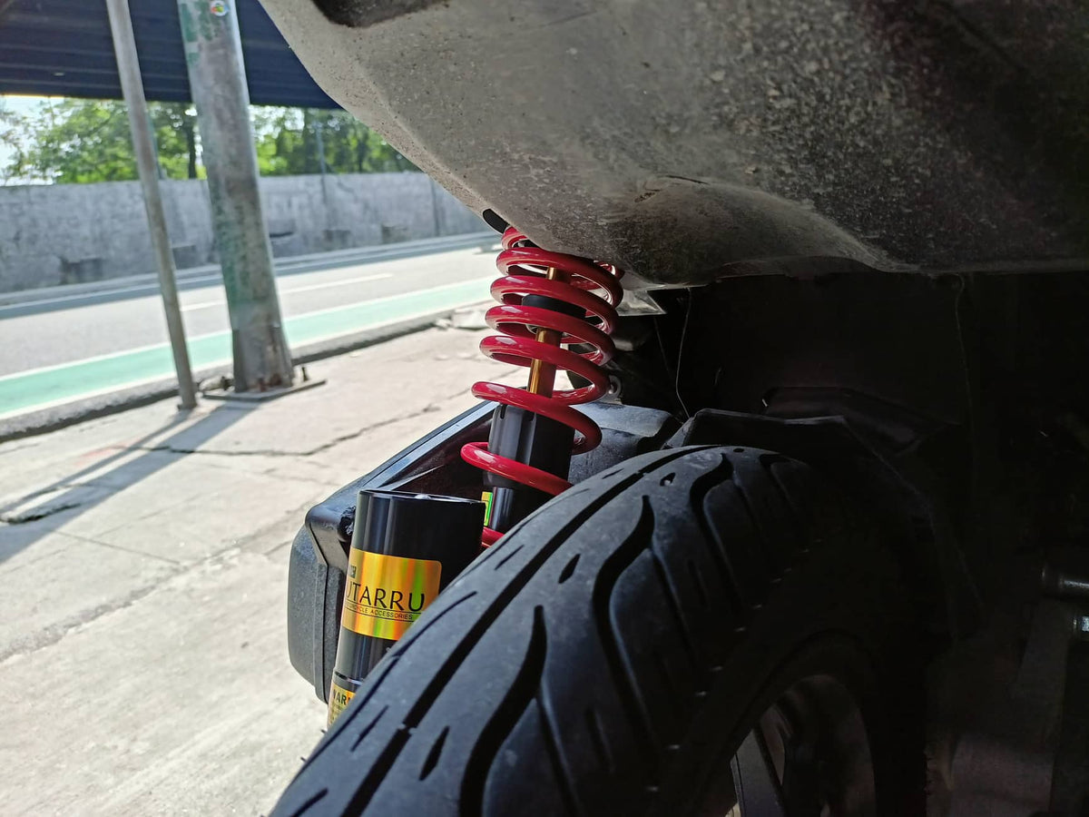 MUTARRU INVERTED SHOCK WITH TANK 330MM FOR CLICK (RED) – Zero One Moto Shop