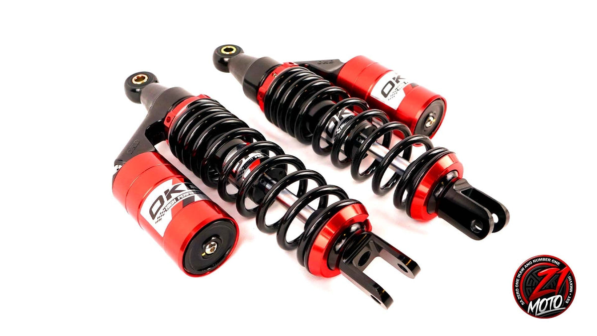 OKD Icon Shocks 300mm for Nmax/Airblade Black/Red – Zero One Moto Shop