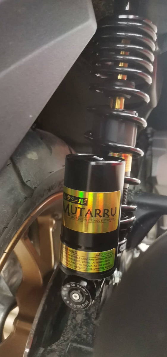 MUTARRU INVERTED SHOCK WITH TANK 305MM FOR AEROX/NMAX (BLACK) – Zero ...