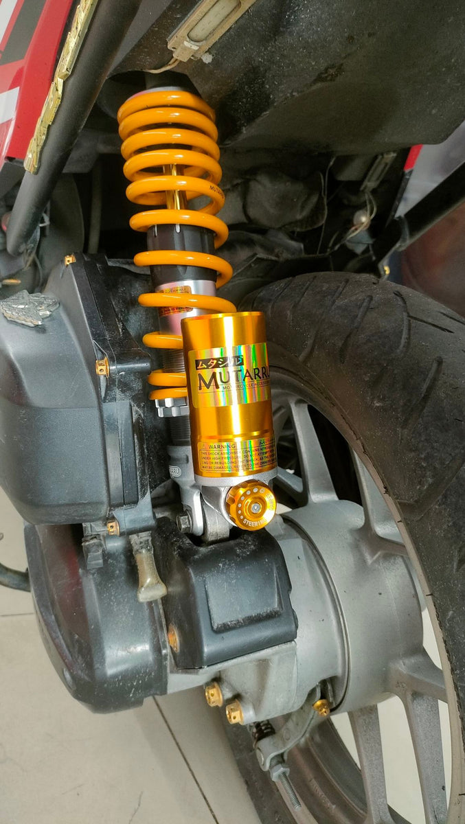 MUTARRU INVERTED SHOCK WITH TANK 330MM FOR CLICK (YELLOW/GOLD) – Zero ...