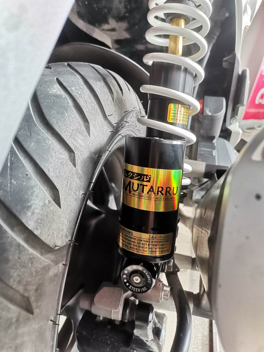 MUTARRU INVERTED SHOCK WITH TANK 365MM FOR PCX (WHITE) – Zero One Moto Shop