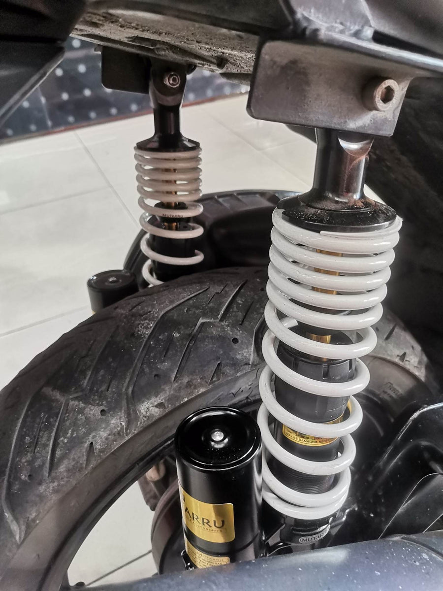 MUTARRU INVERTED SHOCK WITH TANK 305MM FOR AEROX/NMAX (WHITE) – Zero ...