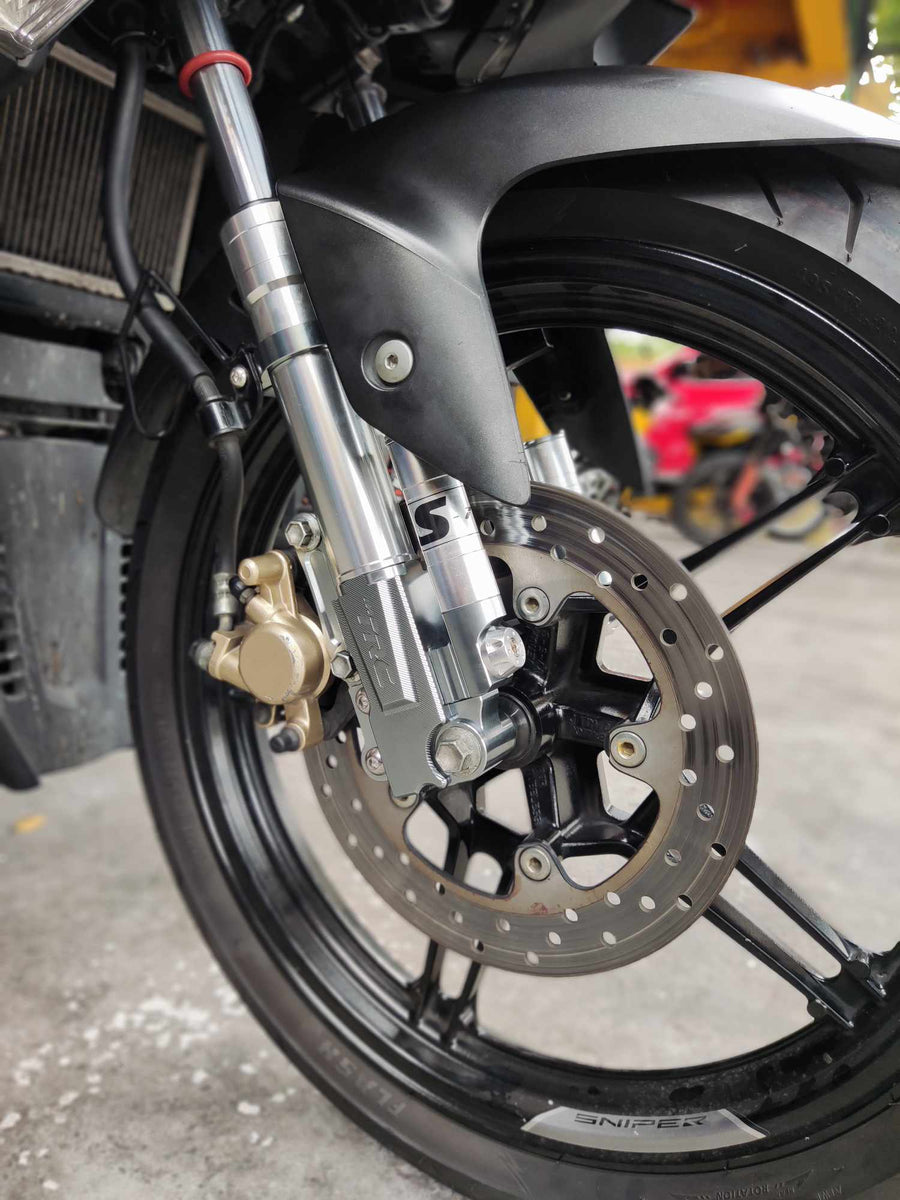 E - TRC S-TECH CNC FRONT SHOCK SNIPER 155 (SILVER) – Zero One Moto Shop