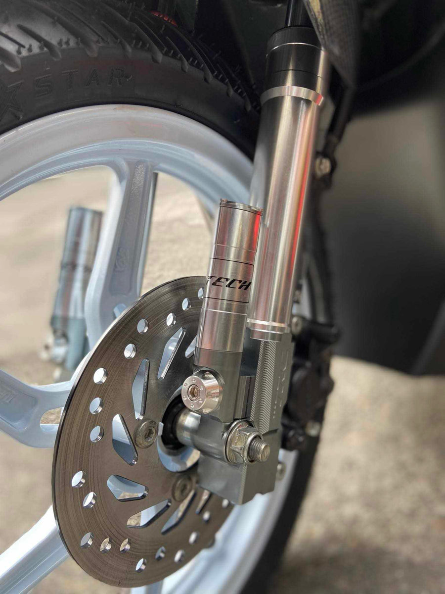 E - TRC S-TECH FRONT SHOCK CLICK / GENIO (SILVER) – Zero One Moto Shop