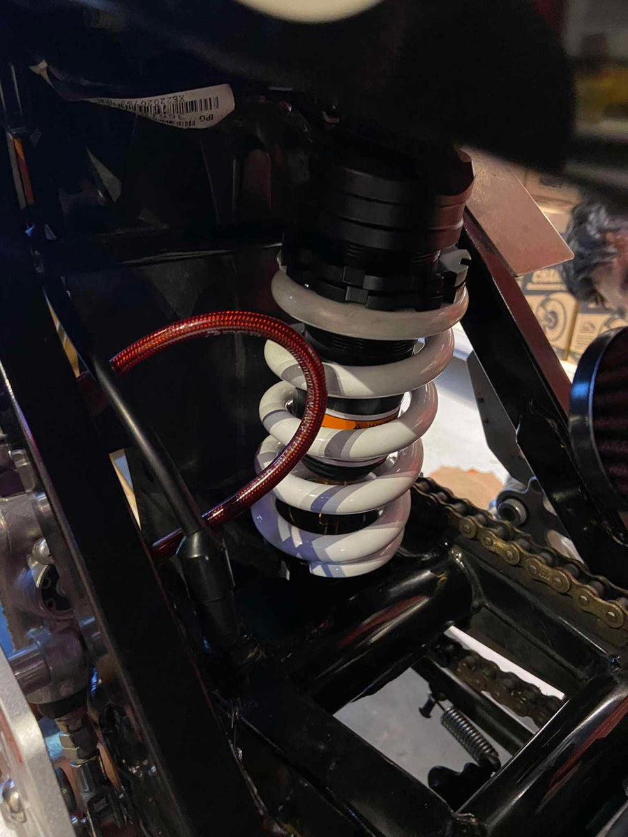 RACE POWER SHOCK 285MM WITH TANK FOR RAIDER CARB/FI (WHITE) – Zero One ...