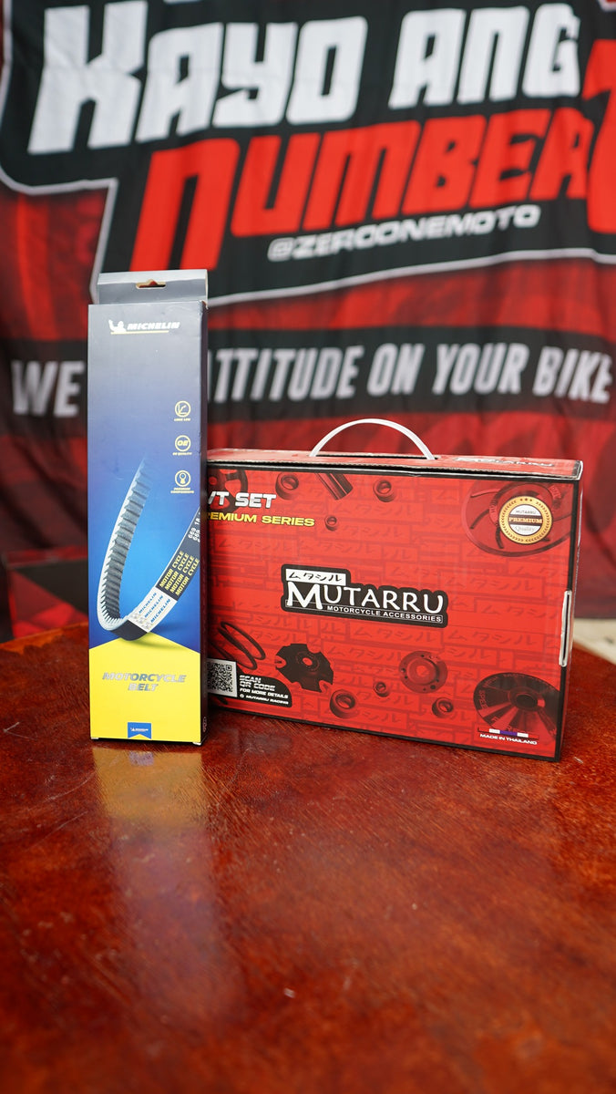 MUTARRU CVT SET + MICHELIN BELT (BUNDLE) FOR PCX 160 – Zero One Moto Shop