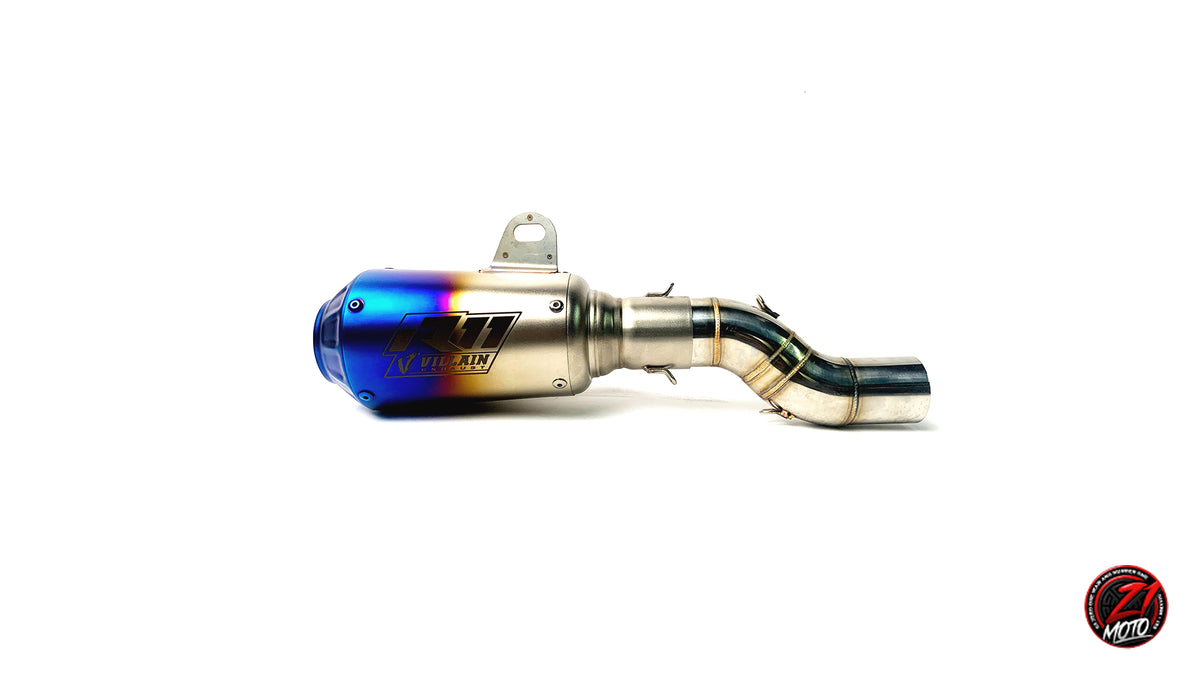 Villain R11 Titanium Benelli 502X Via Mid Pipe – Zero One Moto Shop