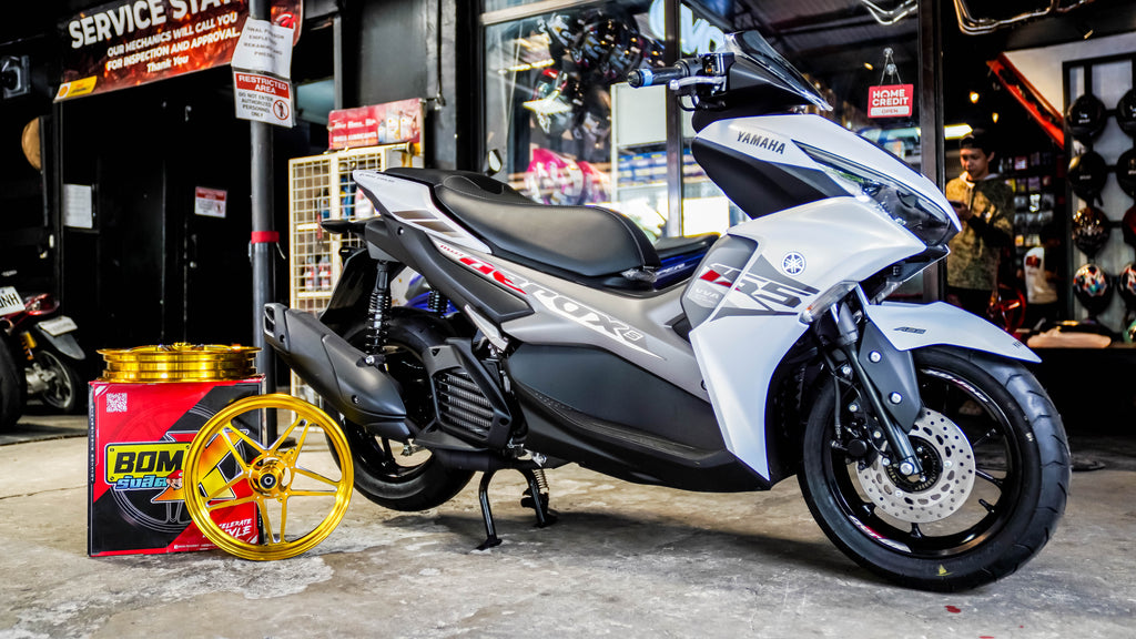 BOM RANGSIT BOM X MAGS FOR AEROX V2 GOLD Zero One Moto Shop BOM RANGSIT BOM X MAGS FOR AEROX V2 GOLD Zero One Moto Shop