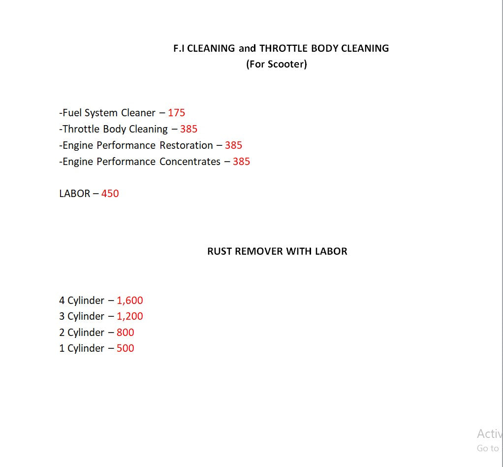 FI CLEANING AND THROTTLE BODY CLEANING – Zero One Moto Shop