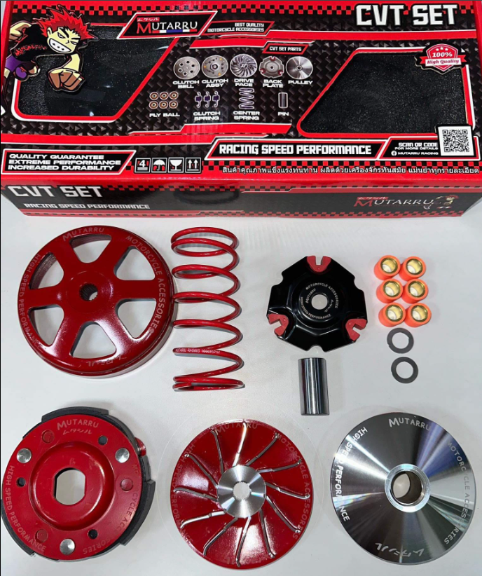MUTARRU CVT SET W/O TORQUE DRIVE FOR PCX 160 – Zero One Moto Shop