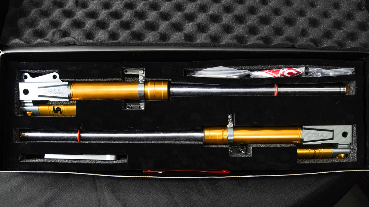 E - TRC S-TECH FRONT SHOCK RAIDER FI / CARB GOLD – Zero One Moto Shop