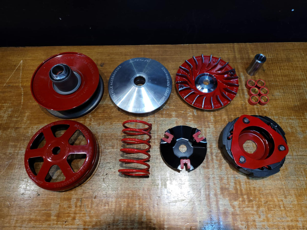 MUTARRU CVT SET WITH TORQUE DRIVE FOR CLICK 125/150 – Zero One Moto Shop