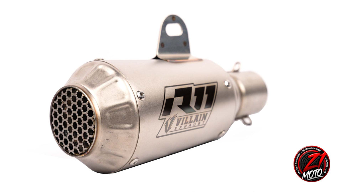 VILLAIN R11 W/ SCREEN TIP (SILVER) – Zero One Moto Shop
