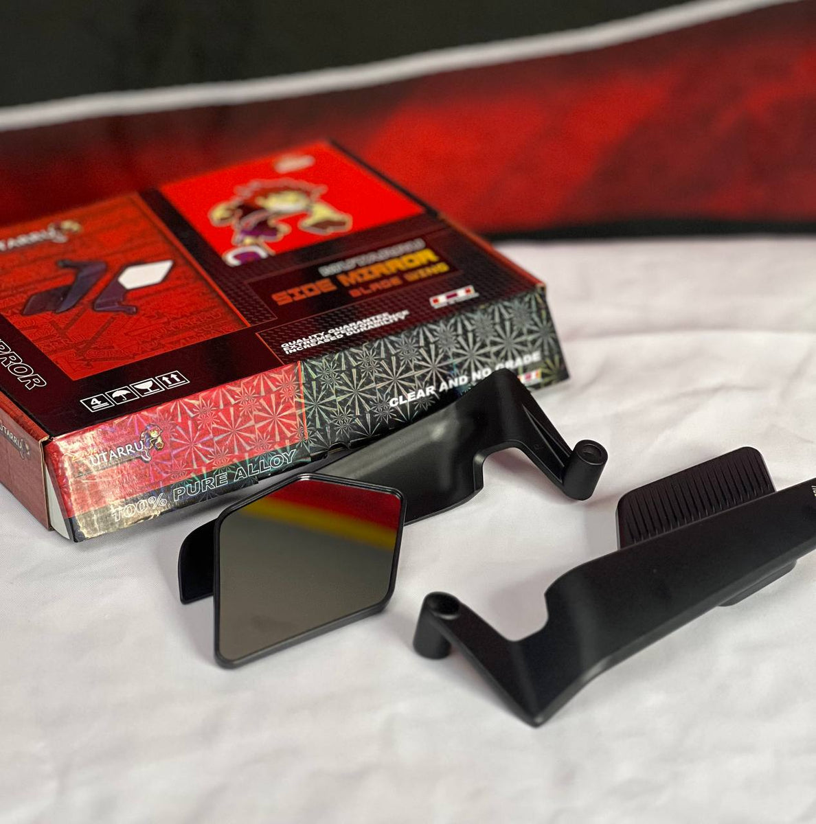 MUTARRU SIDE MIRROR - BLADE WING – Zero One Moto Shop